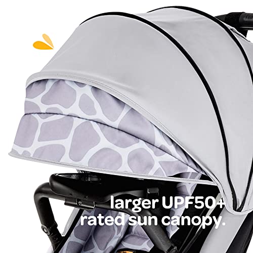 Larktale chit Chat Plus | Lightweight Full-Featured Stroller for Newborns and Toddlers | Compact Folding Stroller for Travel Featuring Eco-Friendly Materials and One-Handed Steering, Nightcliff Stone