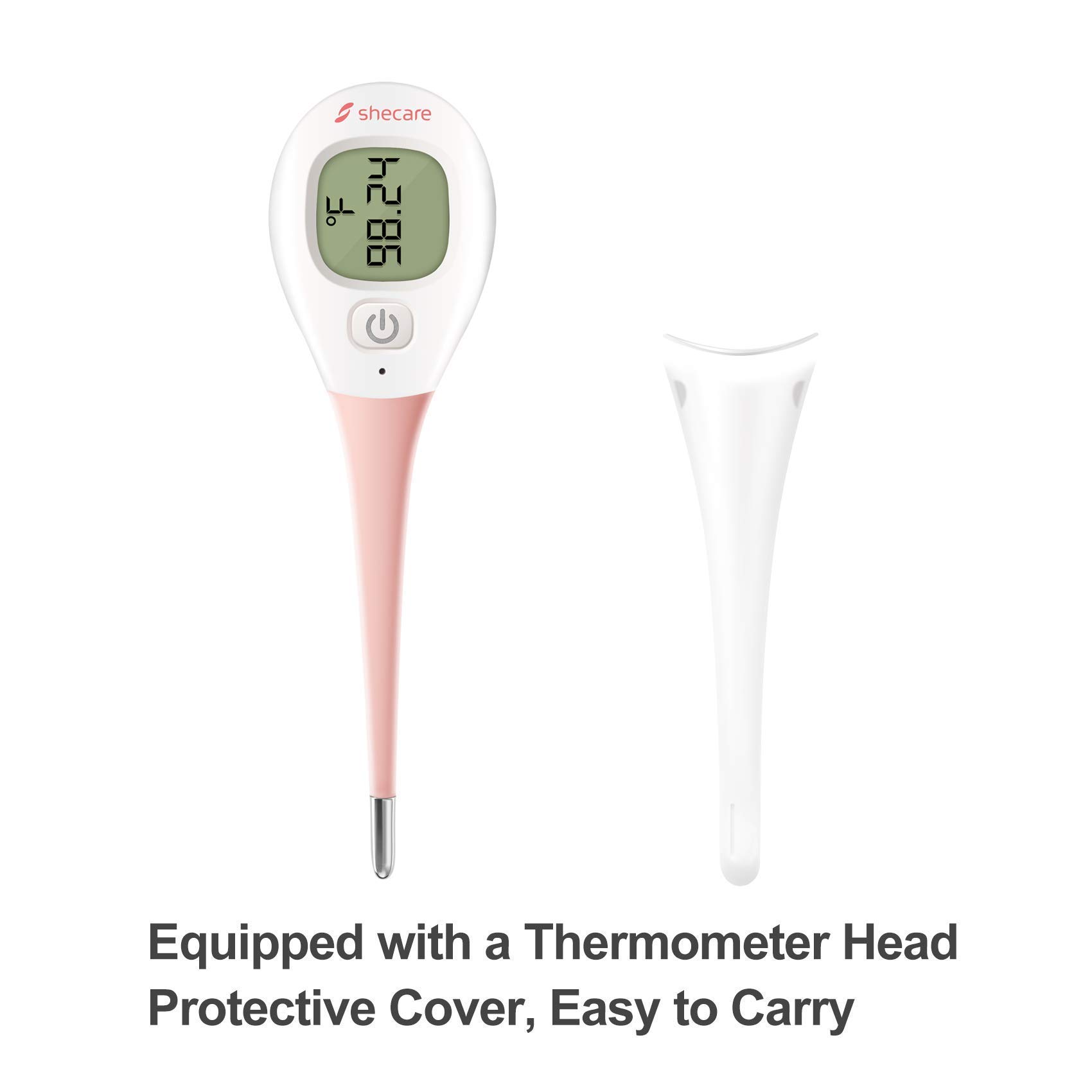 Shecare Digital Basal Body Thermometer for Ovulation,Fertility BBT Thermometer High Precision Oral Thermometer,Accurate 1/100th Degree Works with Shecare APP Basal Thermometer Basic Thermometer