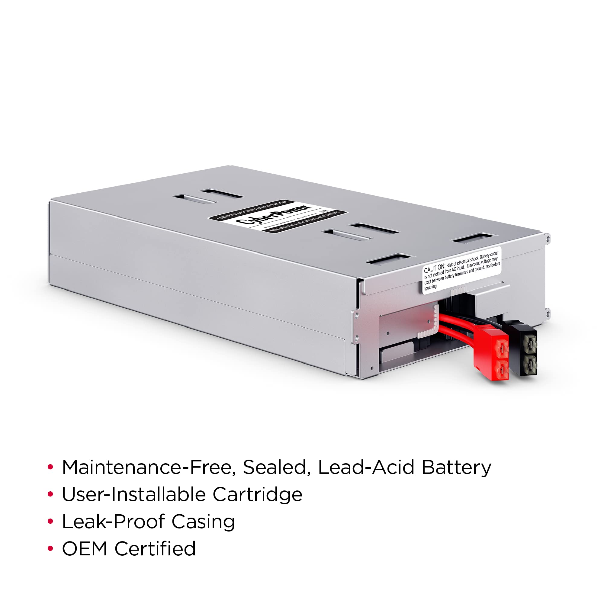 CyberPower RB1270X4 UPS Replacement Battery Cartridge, Maintenance-Free, User Installable, 12/7Ah