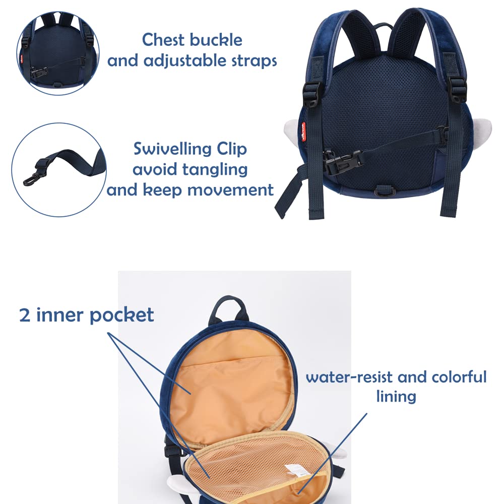 Toddler Backpack Leash for Baby,Child Backpack Harness,Cute Animal Backpack for Kid,Small Backpack Preschooler Leash(Penguin)