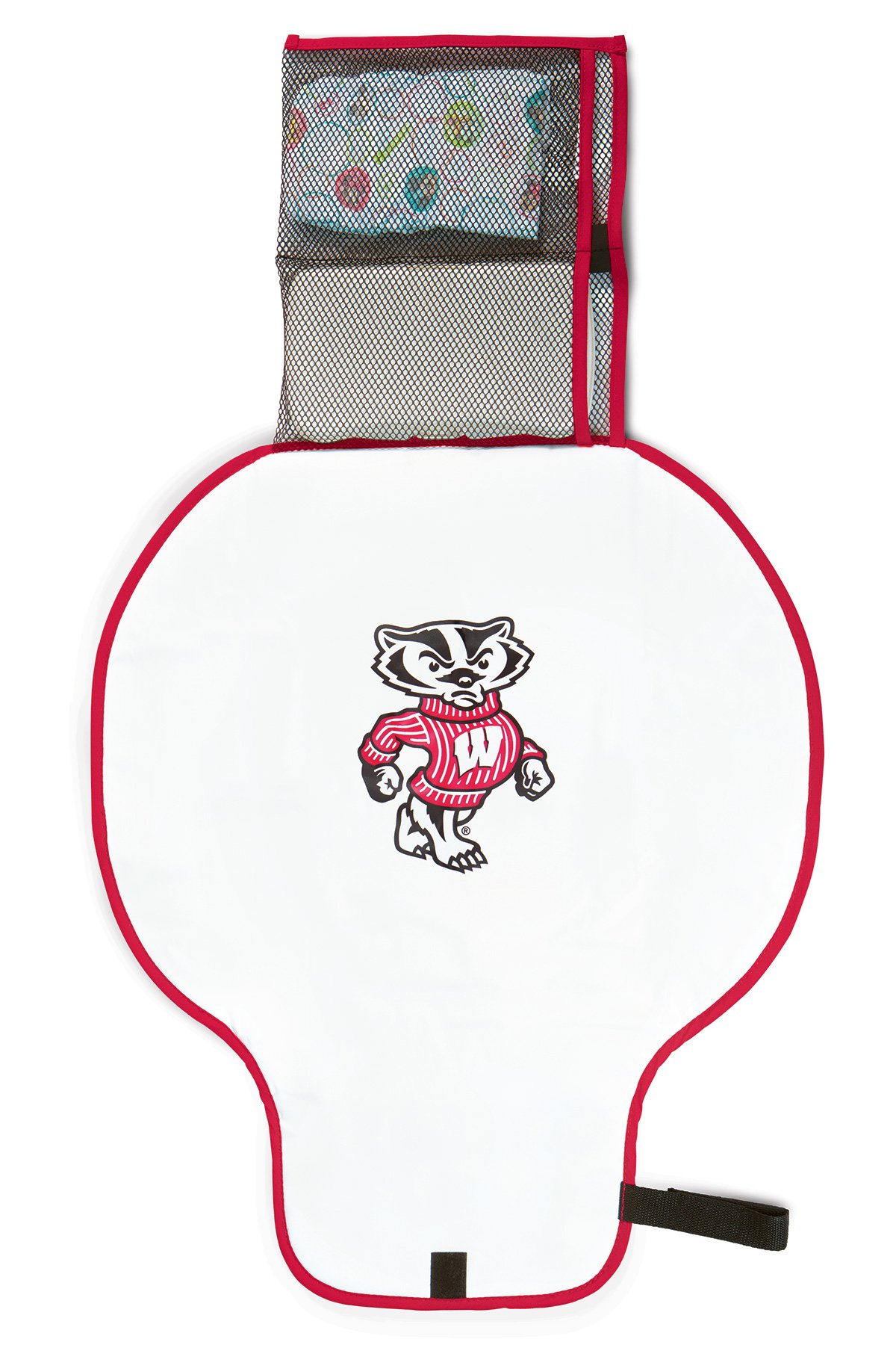 Cozy Cover NCAA Wisconsin Badgers Unisex On-The-Go Diaper Changing Pad, Black, One Size (WI100CP)
