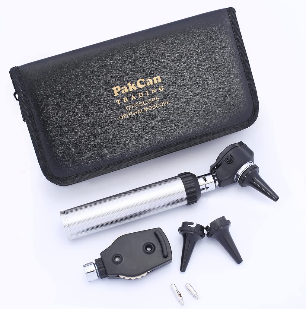Pakcan Combo Otoscope Set - Multi-Function Otoscope for Ear, Nose & Eye Examination