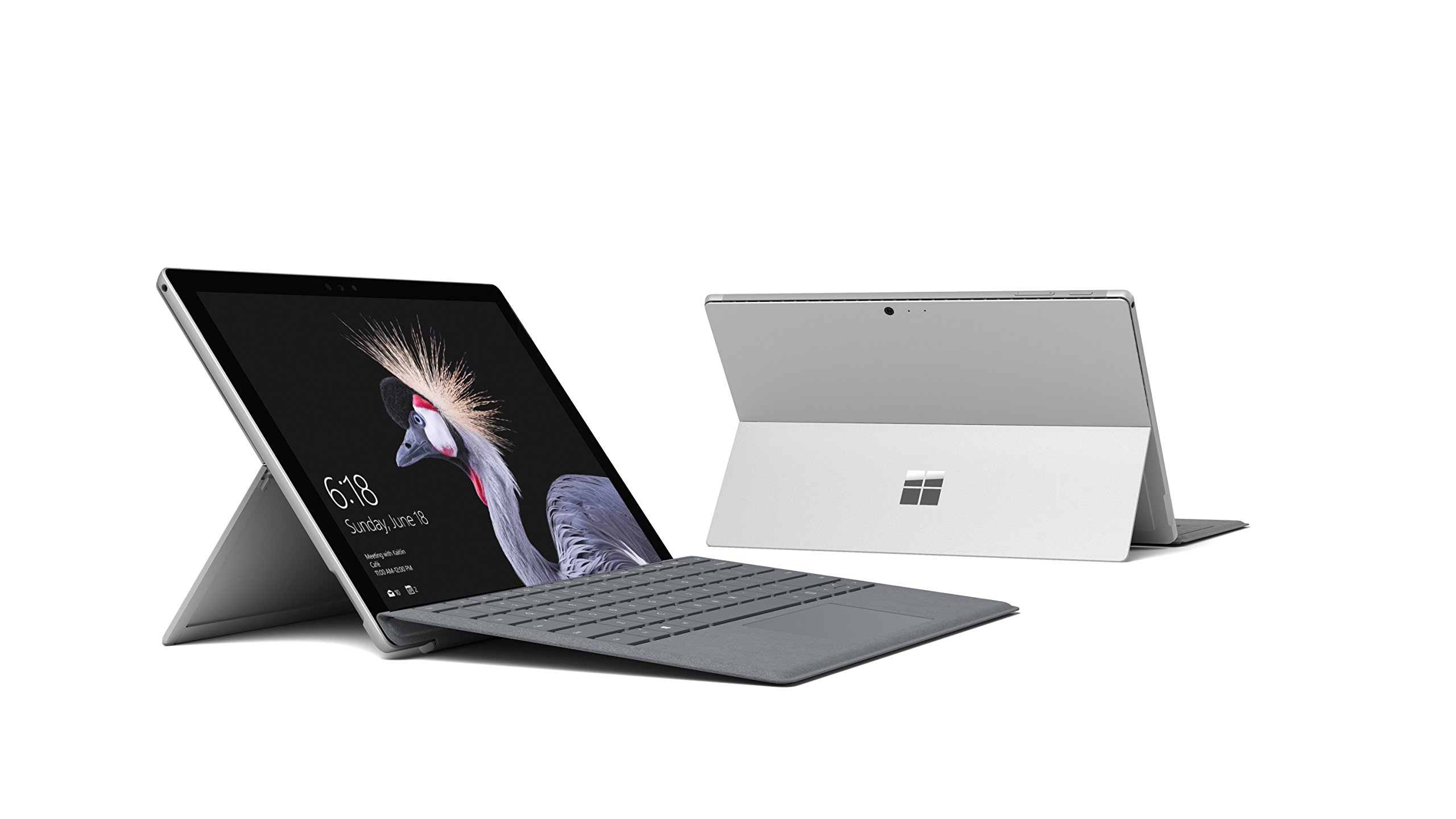 Microsoft Surface Pro 6 12.3 inches 128GB - with Keyboard - Platinum (Renewed)