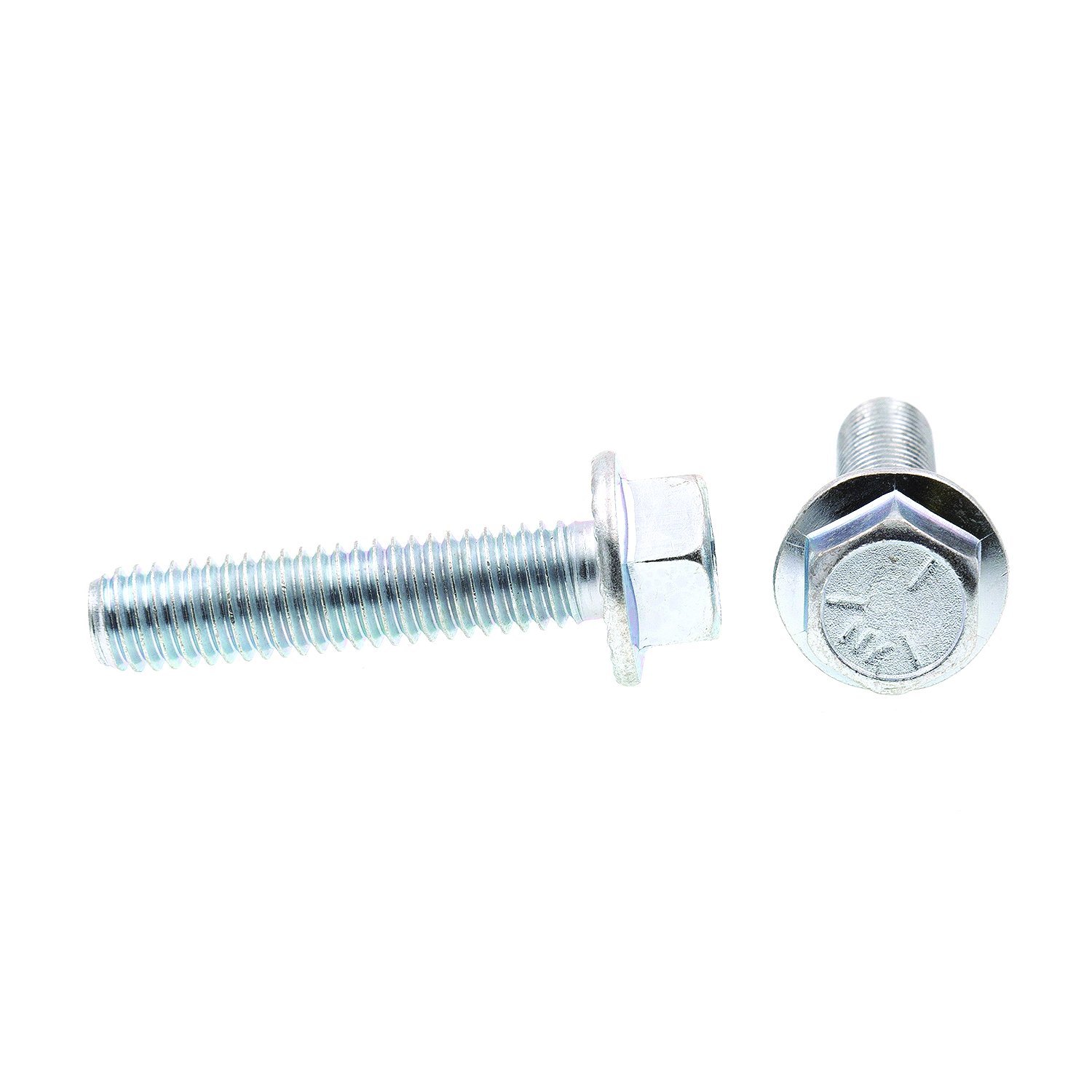 Prime-Line 9091216 Serrated Flange Bolts, 3/8 In.-16 X 1-3/4 In., Zinc Plated Case Hard (25 Pack)