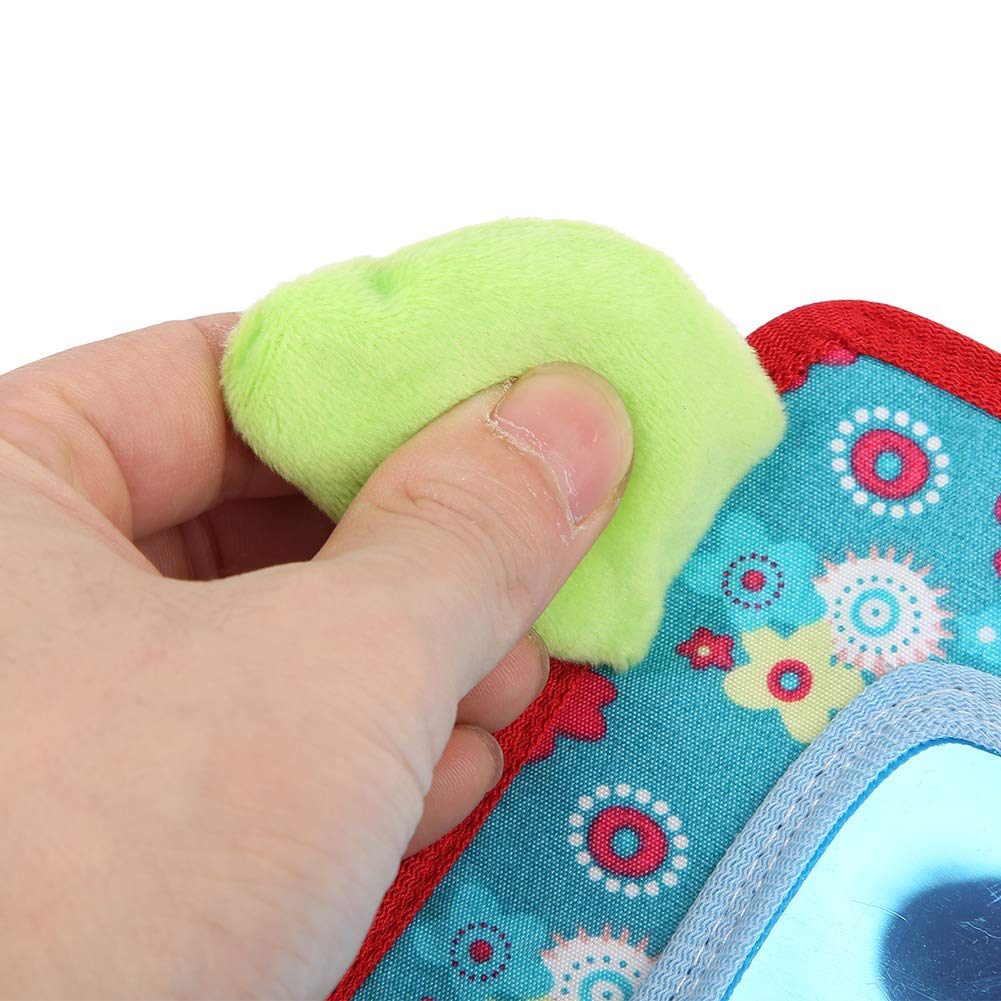 ViaGasaFamido Baby Mirror, Colorful Cute Baby Essential Developmental Safety Mirror Stroller Pedant Tool Children Early Educational Tool