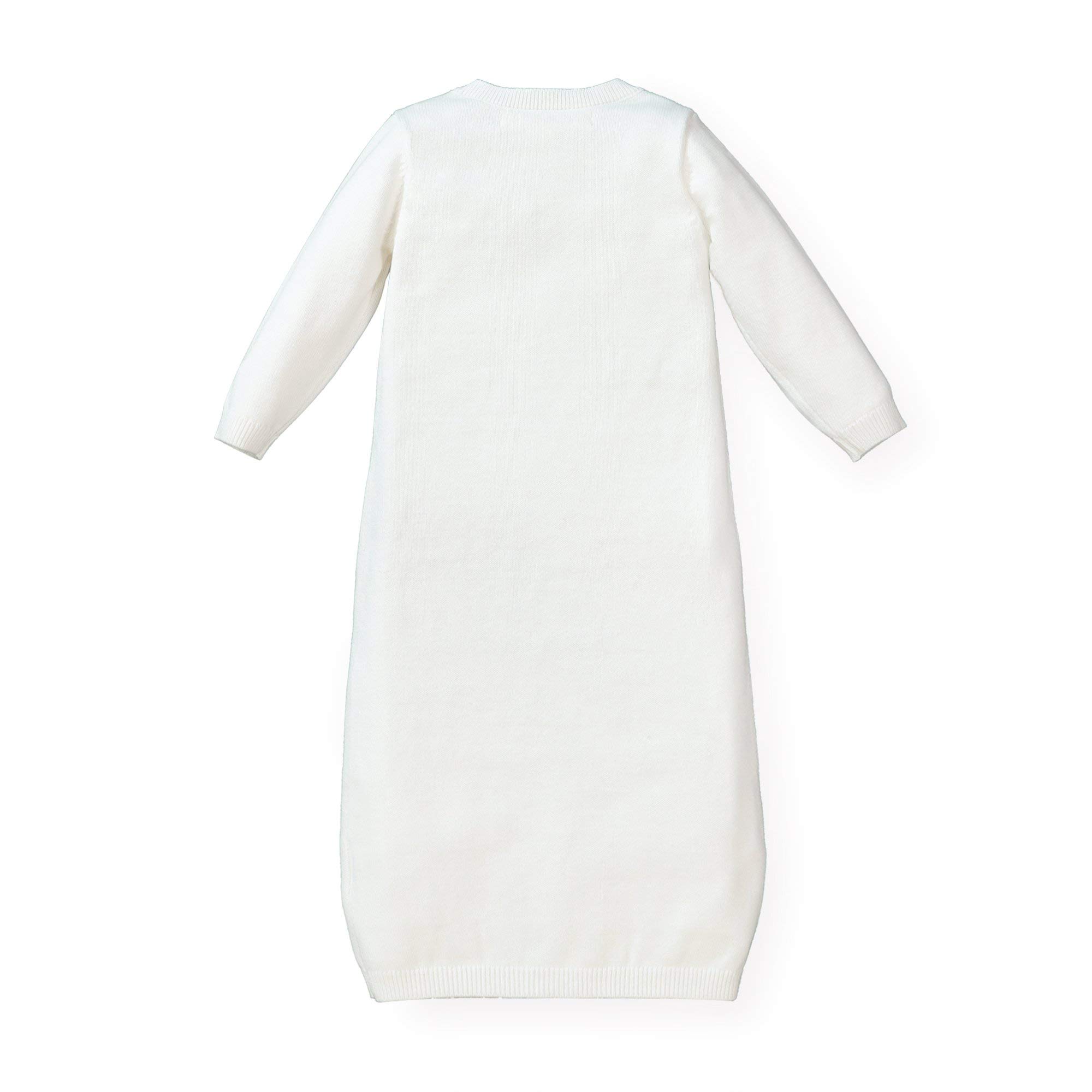 Hope & Henry Baby Sweater Gown and Bonnet Set