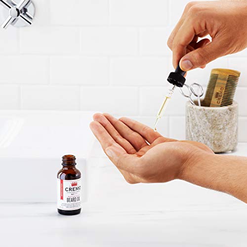 Cremo Unscented Revitalizing Beard Oil, Restores Moisture, Softens and Reduces Beard Itch for Facial Hair of All Lengths, 1 Oz