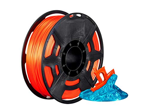 Monoprice Hi-Gloss 3D Printer Filament PLA 1.75mm - 1kg/Spool - Orange, Works with All PLA Compatible 3D Printers