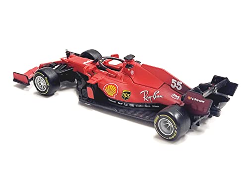Bburago 1/43 2021 Ferrari SF21 F1#55 Carlos Sainz Diecast Model Car 36829