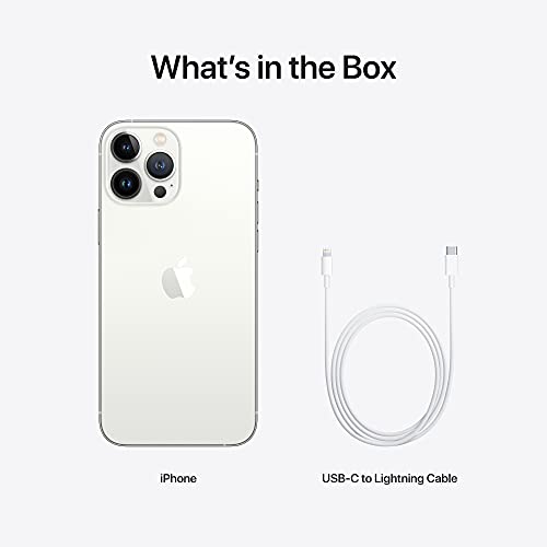Apple iPhone 13 Pro Max (1TB, Silver) [Locked] + Carrier Subscription