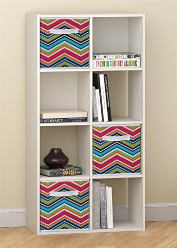 CoscoProducts Fabric Storage Bin, Chevron