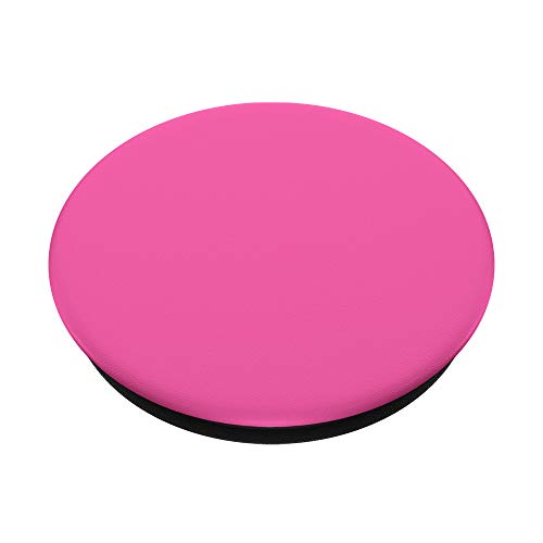Hot Pink Cell Phone Holder and Stand - Plain Solid Color PopSockets PopGrip: Swappable Grip for Phones & Tablets
