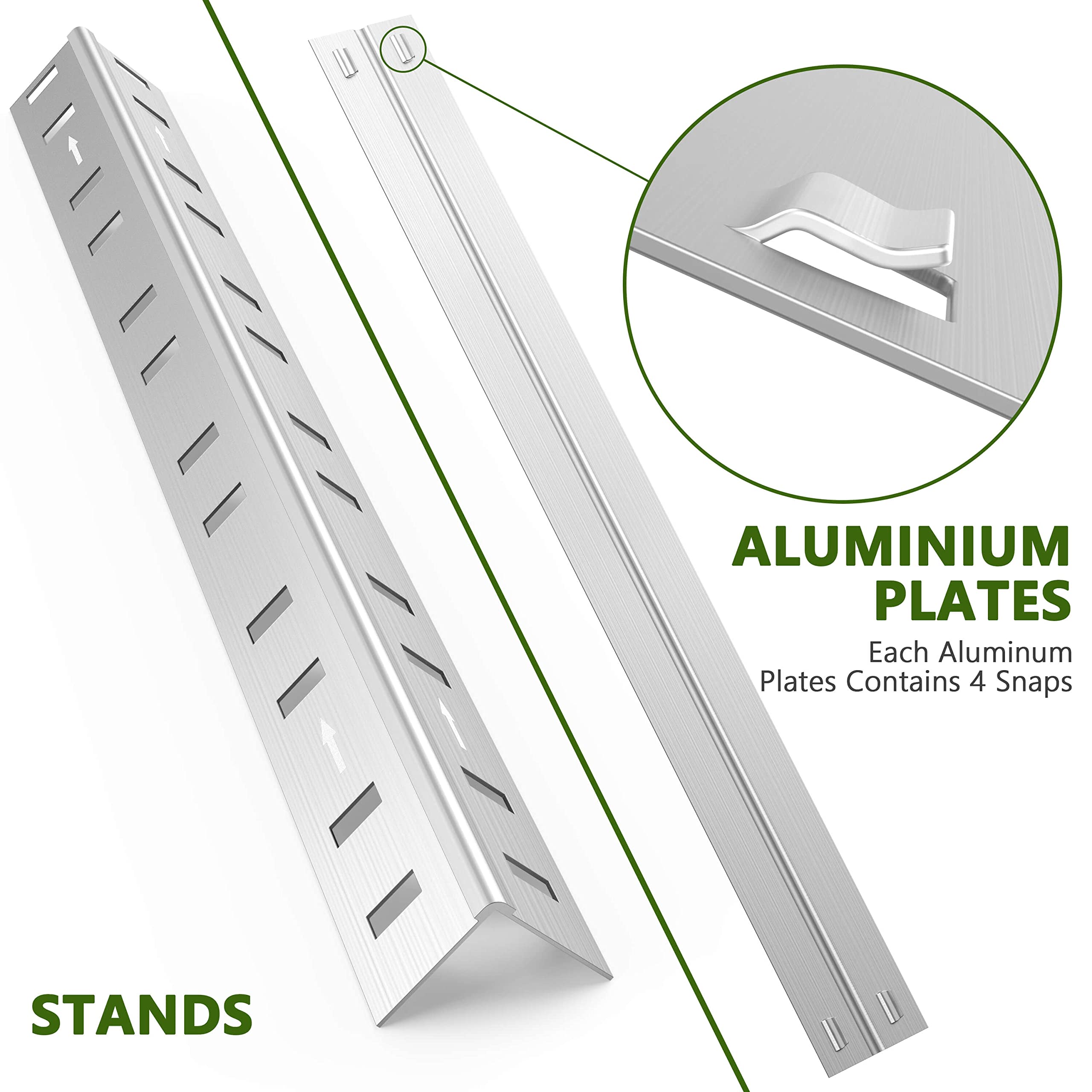 29" L x 29" W x 27" H Garden Compost Bin Outdoor - Made of Aluminum Alloy, Sturdy and Durable - Easy to Assemble