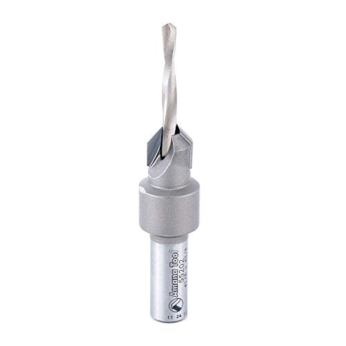 Amana Tool - 55202 Carbide Tipped 82° Countersink #6 Screw 3/8 Dia x 1/8 Drill Dia x