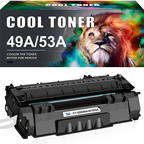Cool Toner Compatible Q5949A Toner Cartridge Replacement for HP 49A Q5949A 49X Q5949X 53A Q7553A for HP 1320 1320n P2015 P2015dn P2014 3390 1160 P2015d 1320tn M2727nf Toner Printer (Black, 1Pack)