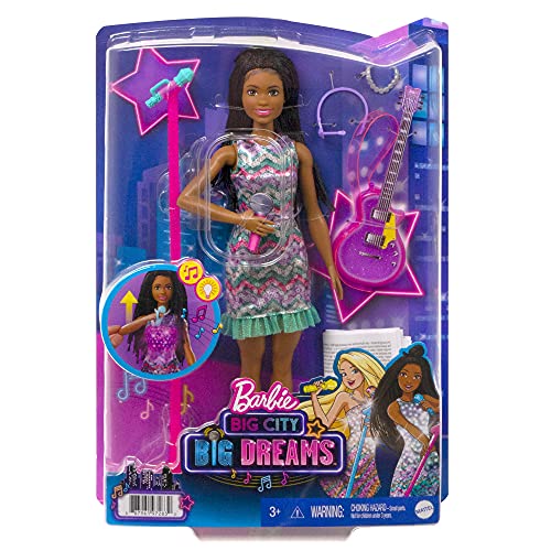Barbie GYJ24 - Big City, Big Dreams Lalka Brooklyn z muzyką, wiek 3+