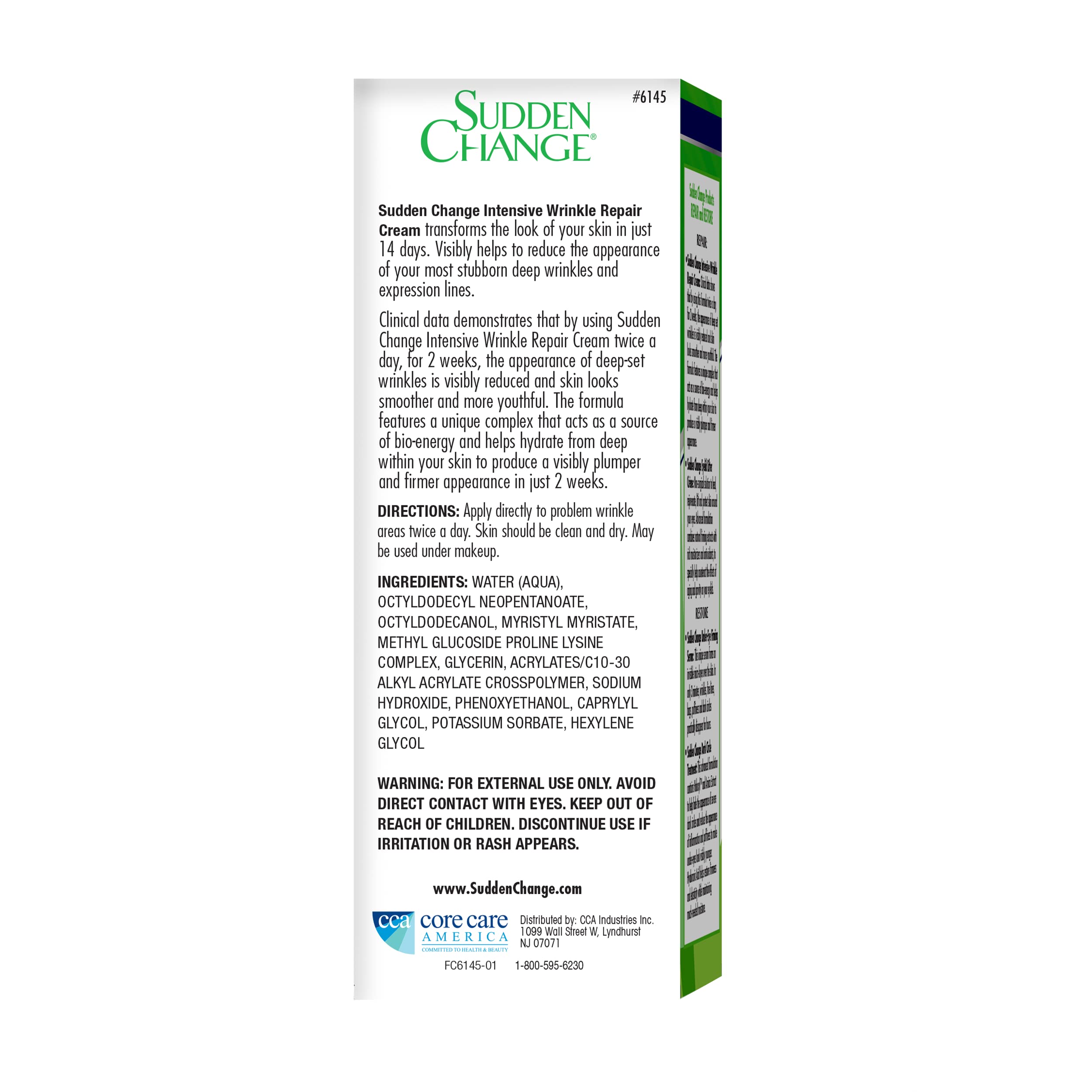 Sudden Change Intensive Wrinkle Repair Cream, 0.5oz