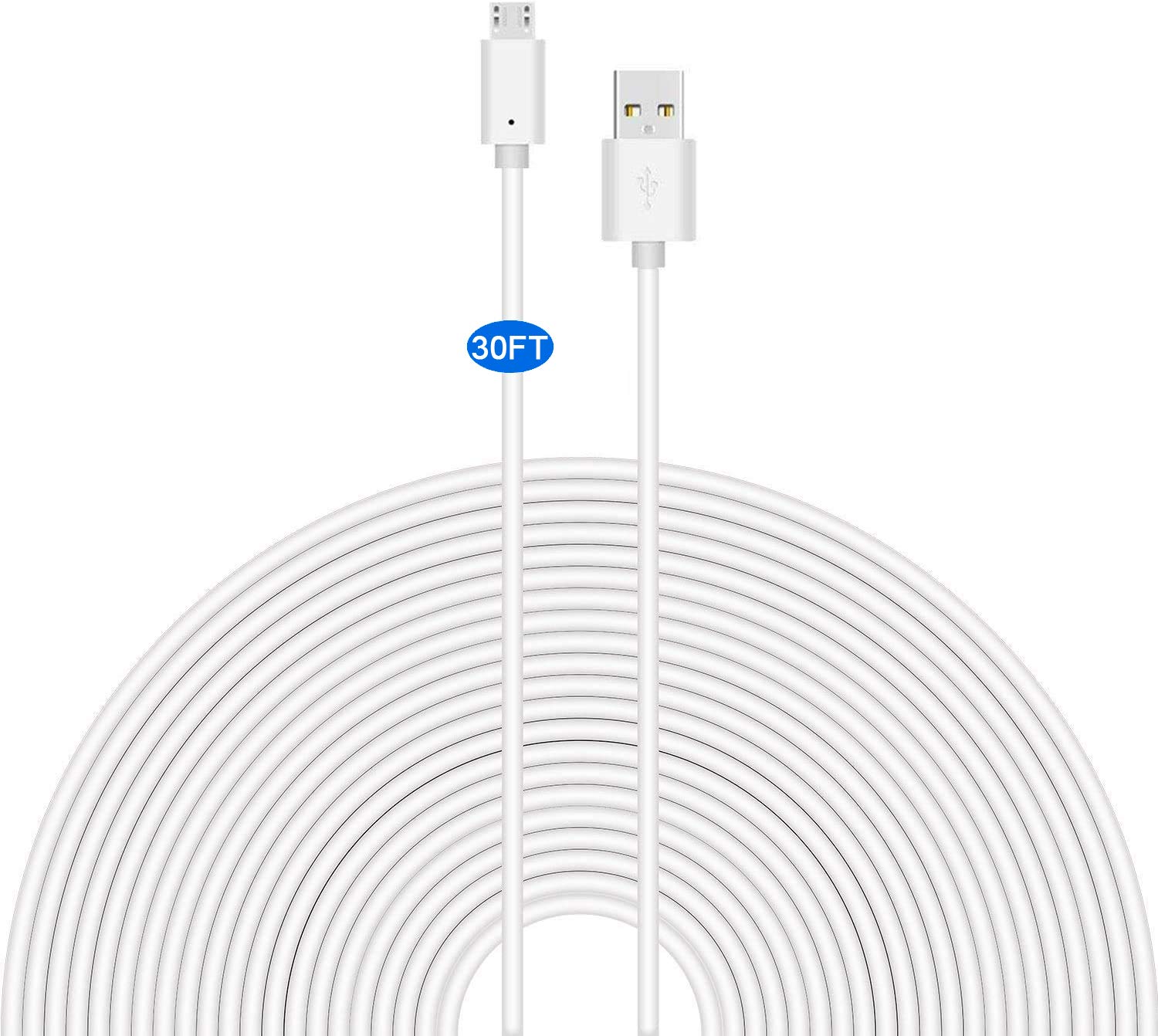 MOYEEL 30Ft Power Extension Cable for Wyze Cam/Wyze Cam Pan, Blink XT Cam,Power Charging for Home Security Camera