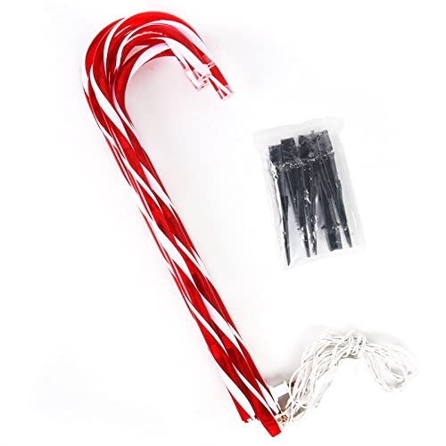 Christmas Candy Cane Lights,Christmas Candy Cane Pathway Lights,Candy Cane Christmas Decor, Christmas/New Year Holiday Lights, Outdoor Garden Home Decorations Light,10pcs