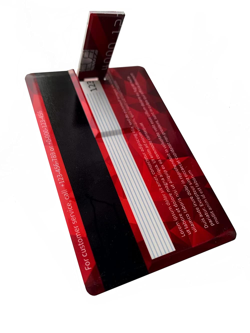 USB Flash Drive 64GB Thumb Drive High Speed USB Drive USB 2.0 Memory Stick Credit Card Design Waterproof