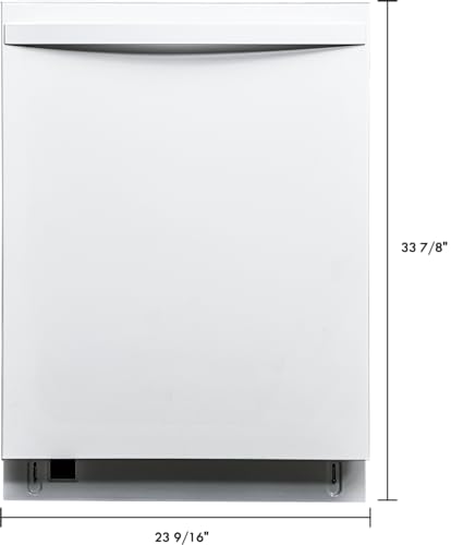 Kenmore 24" Built-In Stainless Steel Tub Dishwasher with EasyFlex 3rd Rack, SmartWash, UltraWash Plus, TurboDry, and MoreSpace Adjustable Rack, Energy Star Certified, White