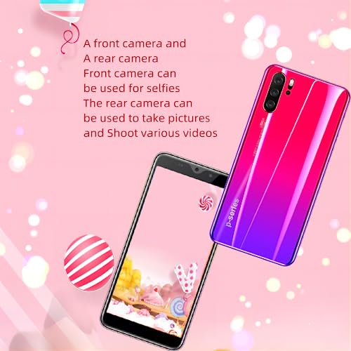 aderroo Unlocked Cell Phone,Y99 Android Smartphone, 5.72-inch IPS Full-Screen,Dual SIM Card,1GB RAM 8GB ROM,Only Supports Dual SIM Card Frequency Band of 3GWCDMA :850/2100MHZ(red)