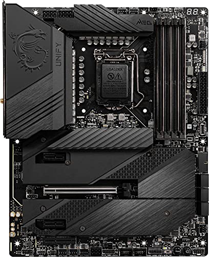 MSI MEG Z590 Unify Gaming Motherboard (ATX, 11th/10th Gen Intel Core, LGA 1200 Socket, DDR4, PCIe 4, SLI/CFX, M.2 Slots, Wi-Fi 6E)