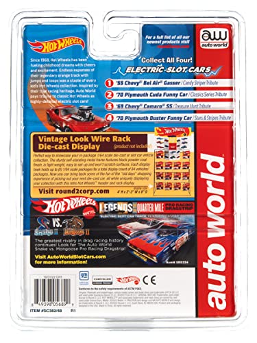 Auto World Hot Wheels Patriotic 4Gear - 1970's Plymouth Duster HO Scale Slot Car