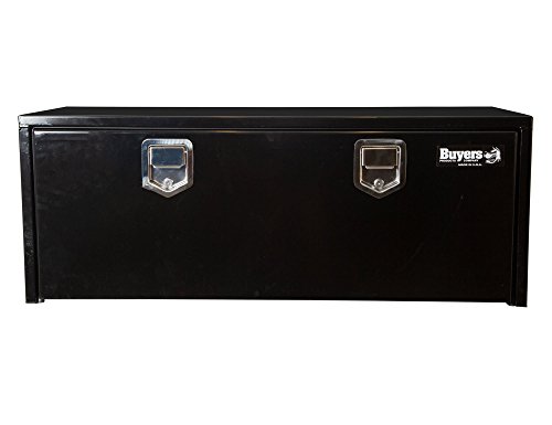 Buyers Products 1702110 Black Steel Underbody Truck Box with Paddle Latch, 18 x 18 x 48 Inch