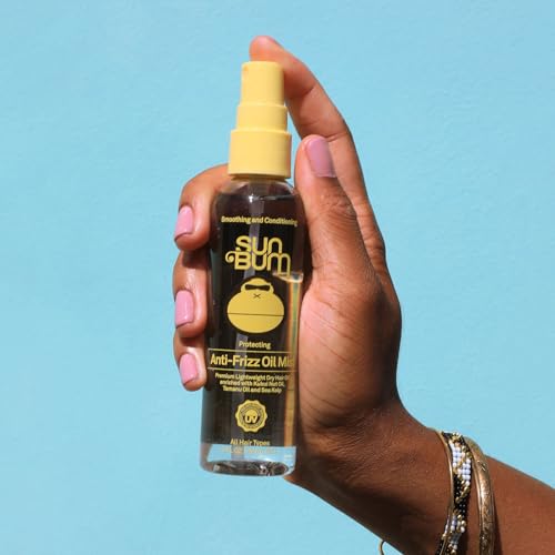 Sun Bum Protecting Anti-Frizz Oil Mist | Vegan and Cruelty Free Moisturizing Hair Protector Spray for All Hair Types | 3 oz