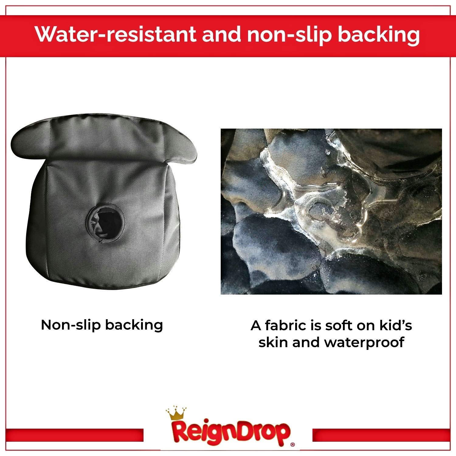 ReignDrop Piddle Pad Car Seat Protector for Toddler and Baby Potty Training – Waterproof Car Seat Pee Pad – Reusable Liner – Soft Velvet Exterior – Non-Slip Back – with Wash Bag – Machine Washable