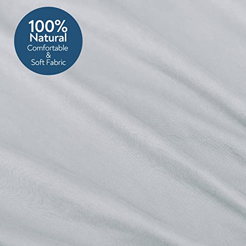 Baby Waterproof Bassinet Mattress Pad Cover and 100% Cotton Sheet(Grey), 18" x 30"