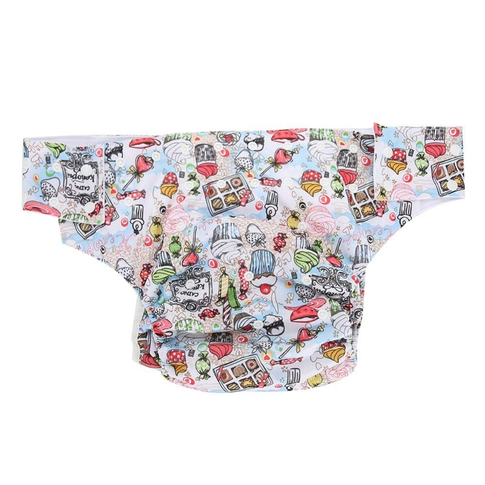 Reusable Nappies,Reusable Adult Cloth Diaper Washable Breathable Adjustable Pocket Diaper(Light )
