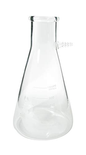 American Educational Clear Borosilicate Glass 1000mL Bomex Filtering Flask