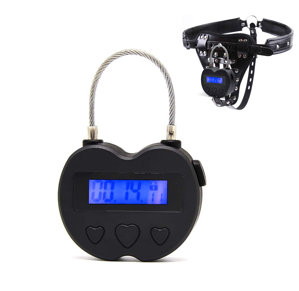 Security Padlock Electronic Timer Lock Behavioral Habit Aid Multi-Purpose Game Lock,Lock Up Addictive Objects Such As Cigarettes, Drugs, Cell Phones or Snacks. Suitable for Kitchens, Gyms, Schools