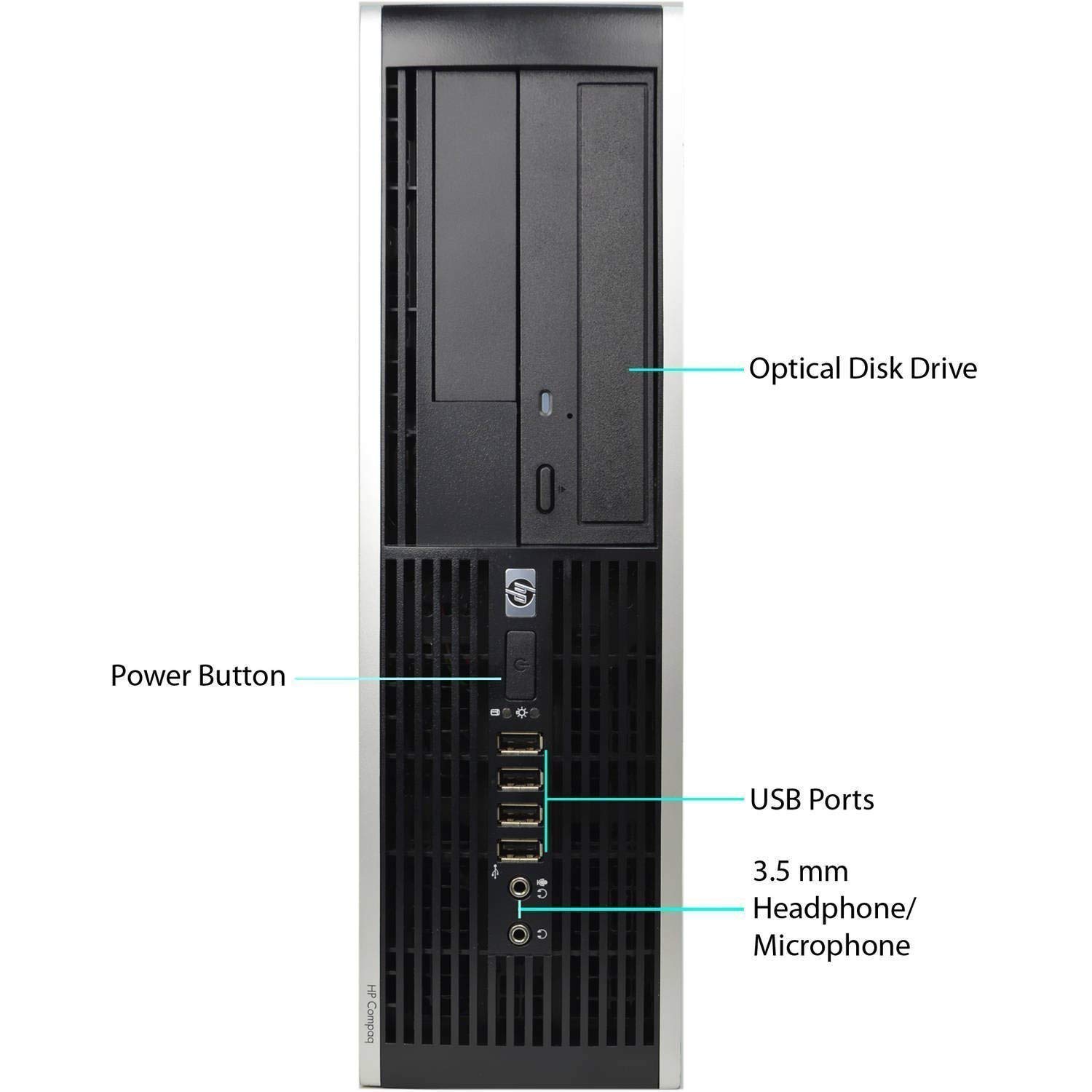HP Elite 8300 Desktop, Intel Core i5 (3rd Gen) Up To 3.60GHz Quad Core, 16GB RAM, 128GB SSD+500GB, Wi-Fi, DVD-RW, USB 3.0, VGA + 2xDP, KB + MS, WIN 10 Pro-64Bit (Renewed)
