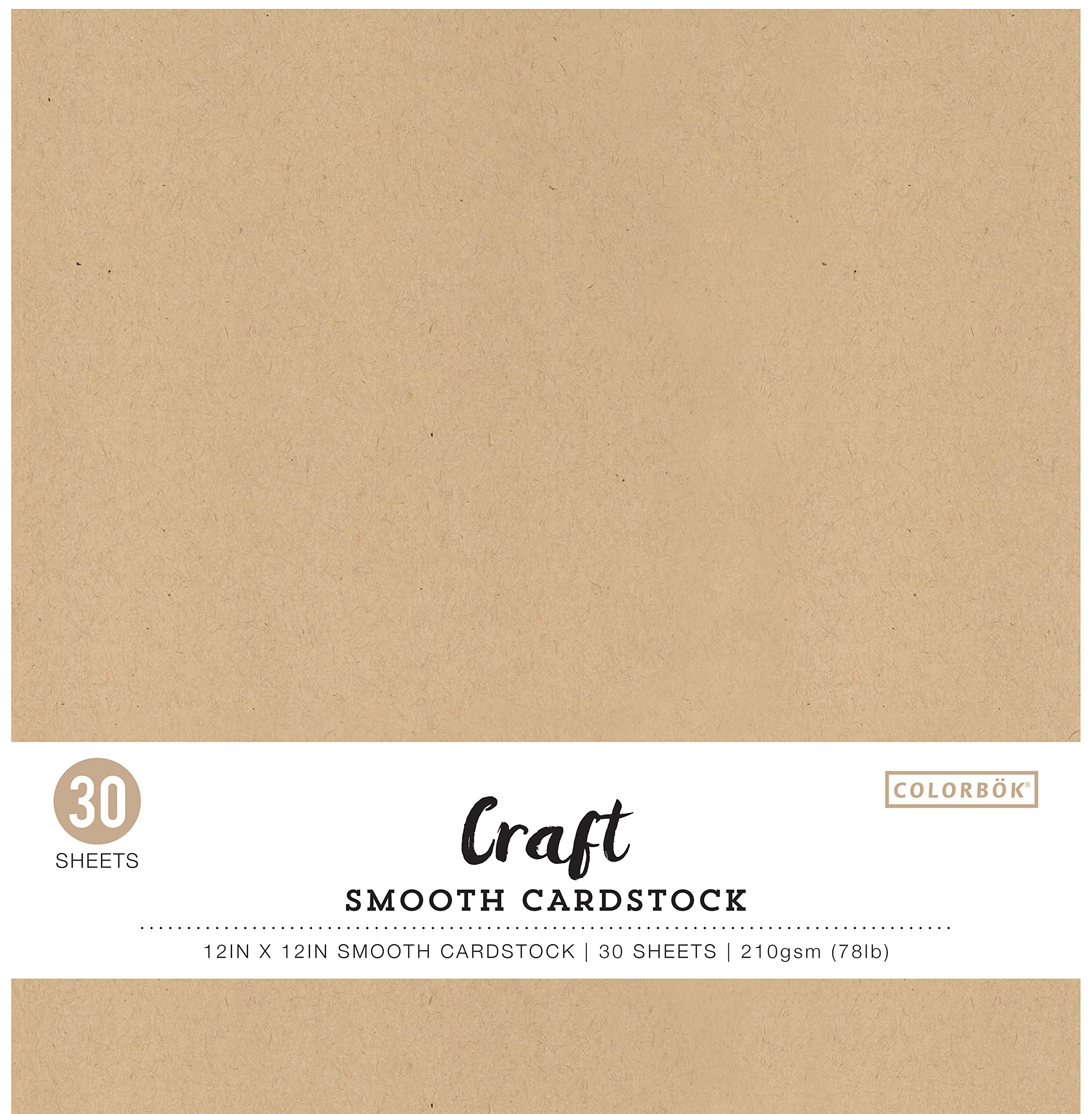 ColorBok 71911A Smooth Cardstock Paper Pad, 12" x 12", Craft