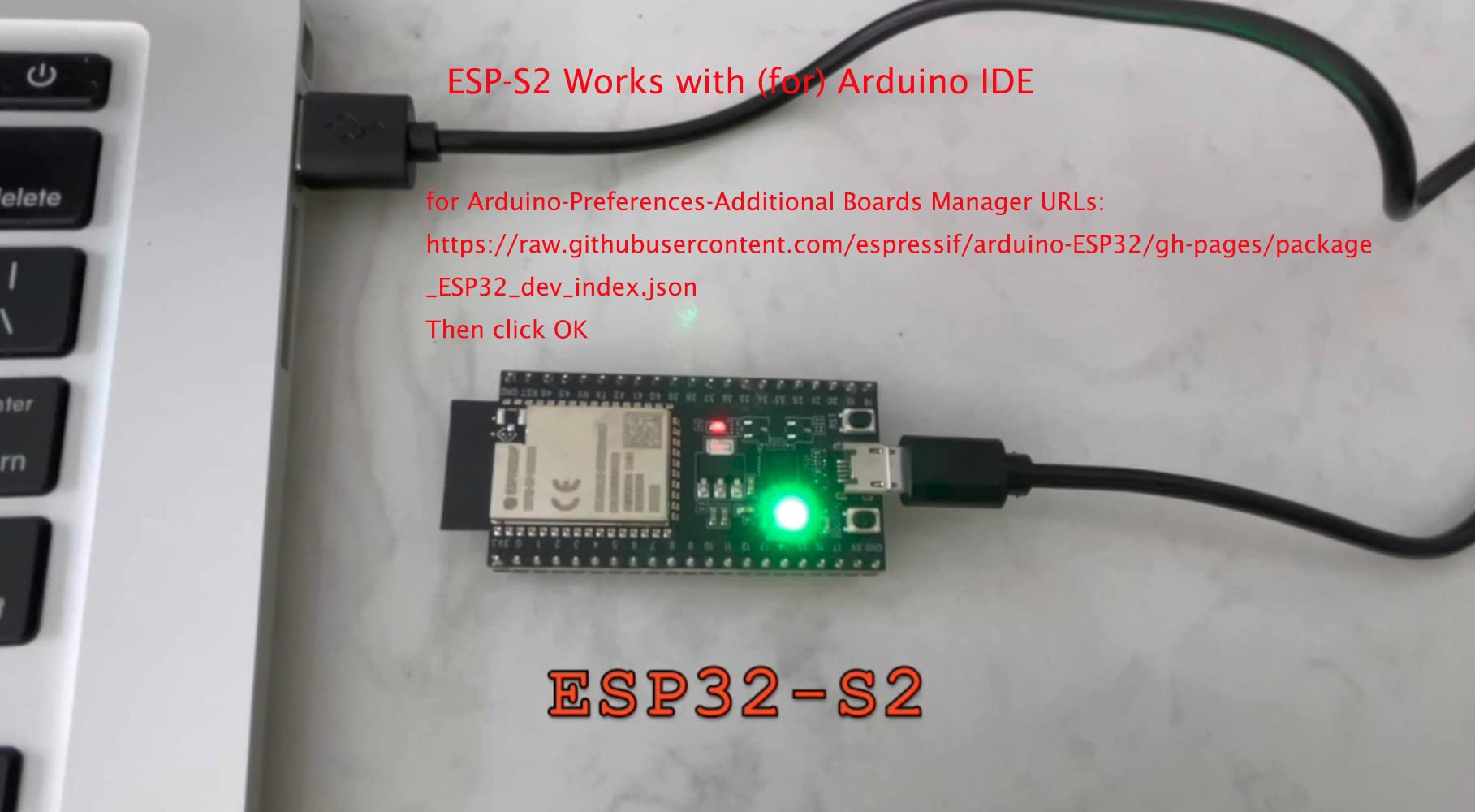 RCmall ESP32-S2-Saola-1R Dev Kit Espressif Development Board Based Wi-Fi MCU ESP32-S2 WROVER with 4MB Flash and 2MB PSRAM+Micro USB Cable (Pack of 2)