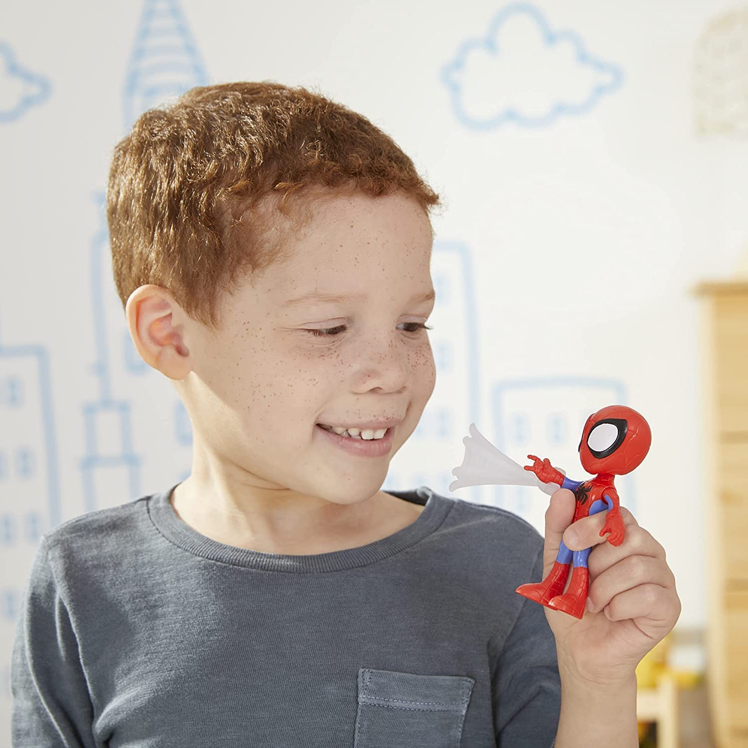 Spidey and his Amazing Friends Marvel Spidey Hero Figure, 4-Inch Scale Action Figure, Includes 1 Accessory for Kids Ages 3 and Up