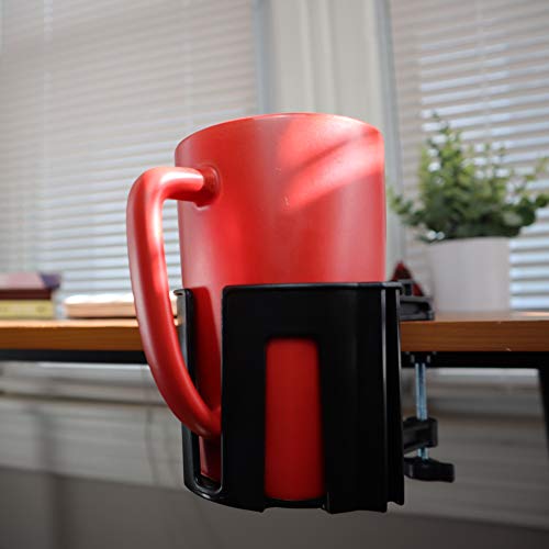 Cup-Holster - The Best Anti-Spill Cup Holder for Your Desk or Table (Black, 1)