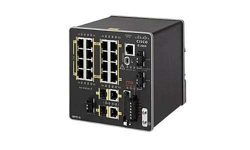Cisco IE-2000-16PTC-G-E Network Switch Managed L2 Fast Ethernet (10/100) Power Over Ethernet (PoE) Black 16x 10/100Base-T Ethernet, 2X GE Combo, 4X Po