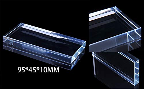 Pro Nail Art Painting Color Toning Glass Board Makeup Palette Eyelash Extension Adhesive Glue Pallet Glass Palette Stand(2 x 4 Inch )