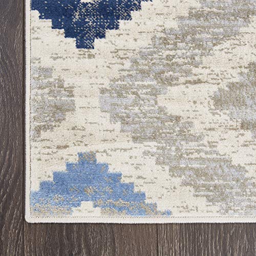 Home Dynamix Melrose Maritza Area Rug, 4x5, Blue/Ivory