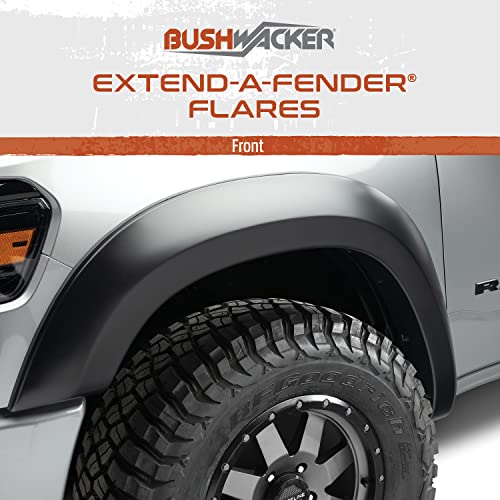 Bushwacker Extend-A-Fender Extended Front Fender Flares | 2-Piece Set, Black, Smooth Finish | 20085-02 | Fits 2011-2016 Ford F-250 & F-350 Super Duty Styleside (Excludes Dually)