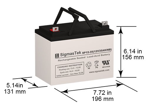 Pride Jet 3 Ultra Replacement Battery Set of 2 x 12V 35AH