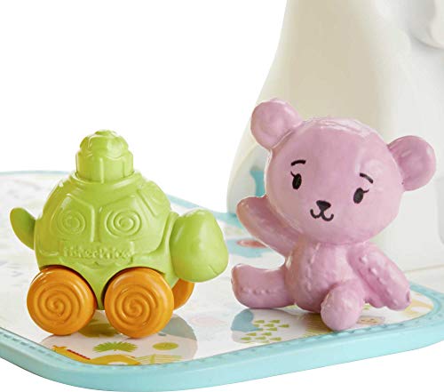 Barbie Skipper Babysitters Inc. Crawling and Playtime Playset with Baby Doll with Bobbling Head and Bottom, Floor Gym, Blanket and 6 Toy Accessories