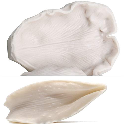 AK ART KITCHENWARE Gum Paste Flower Making Tools Flower-de-luce Petal Veiner Stainless Steel Petal Leaf Cutters Gum Paste Flower Molds Veining Mold for Wedding Cake Decorating Supplies