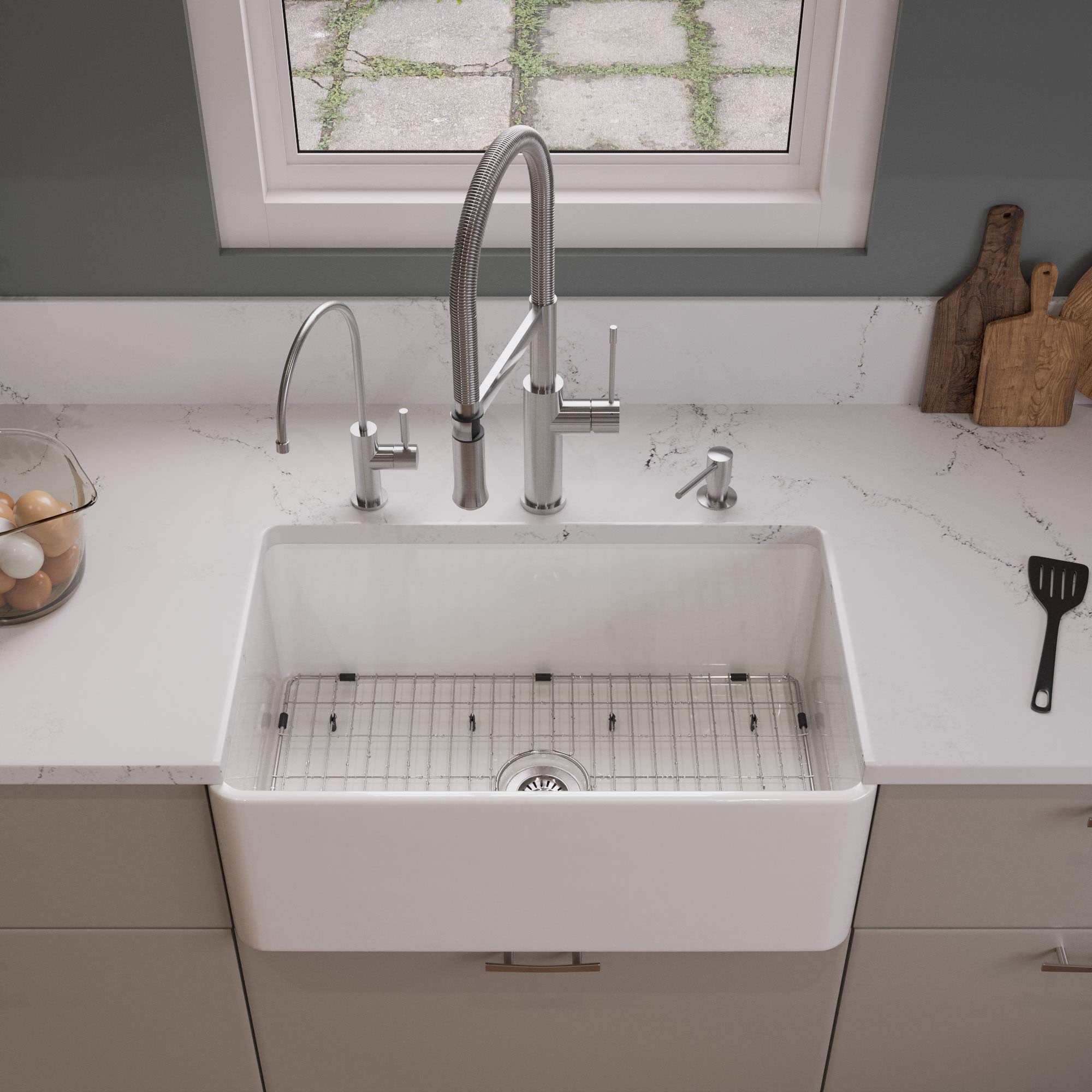 ALFI brand ABF3018-BM Kitchen Sink, Black Matte