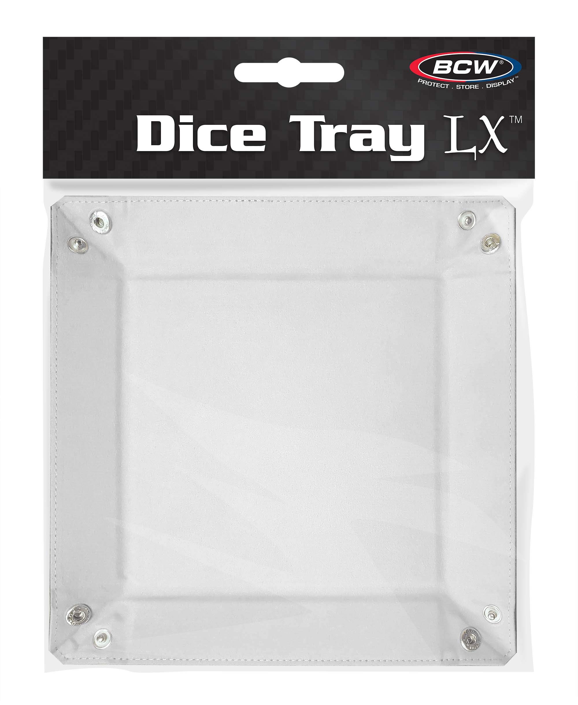 BCW Square Dice Tray - White | 7x7 Inches | Ideal for Dungeons and Dragons, Pathfinder, etc | Dice Rolling Tray Gaming Accessory for Tabletop RPGs and Board Games…