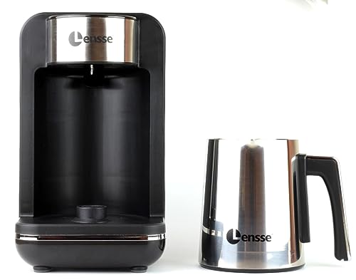lensse Turkish Coffee Maker, Turkish Brand, 100% BPA Free, 120V, 1 to 4 Cup Brewing Capacity for Delicious Cup of Turkish & Greek Coffee, Turkish Coffee Pot Turkish Coffee Machine